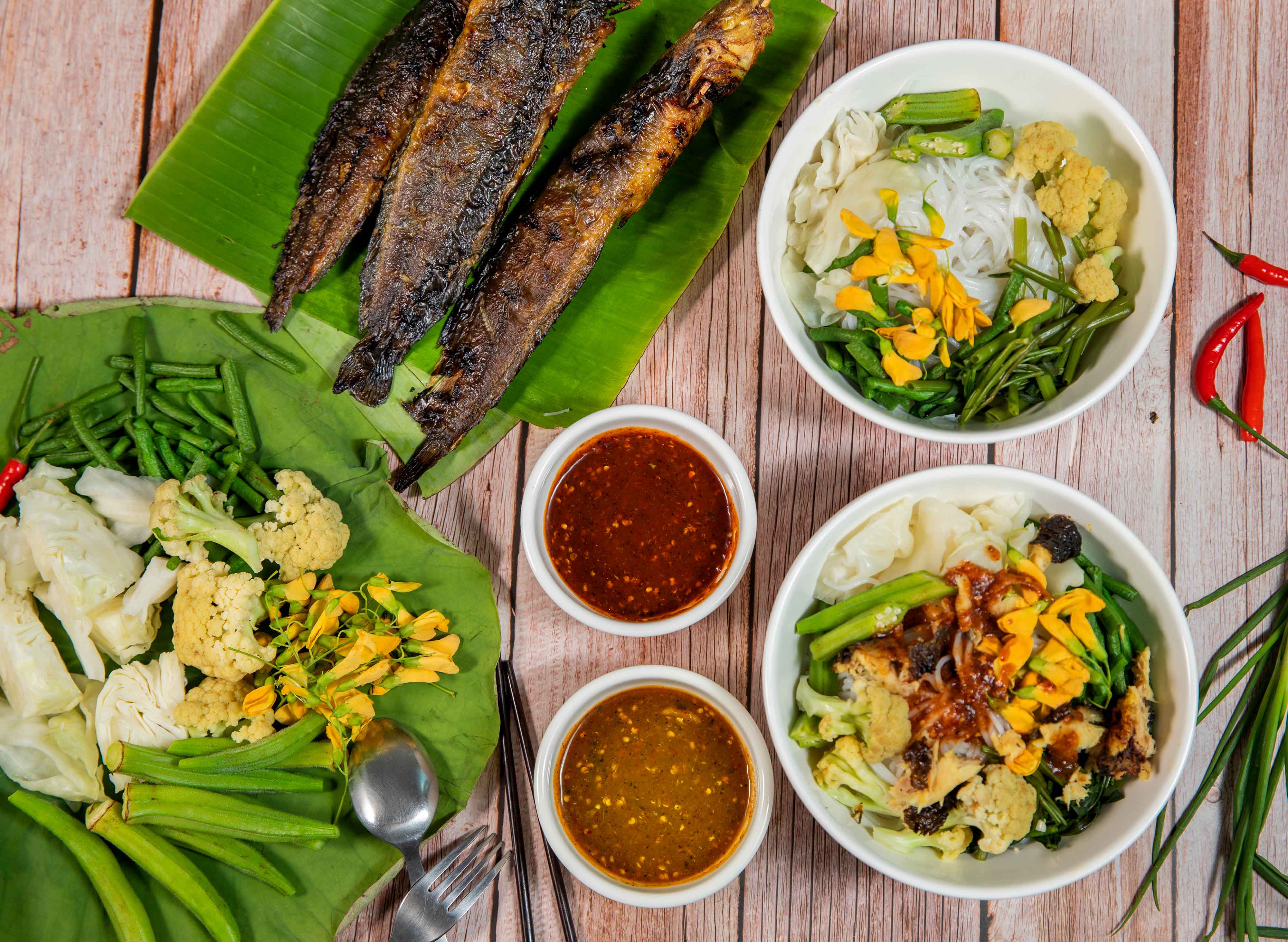 Preah Dak Steamed Palm Cakes
